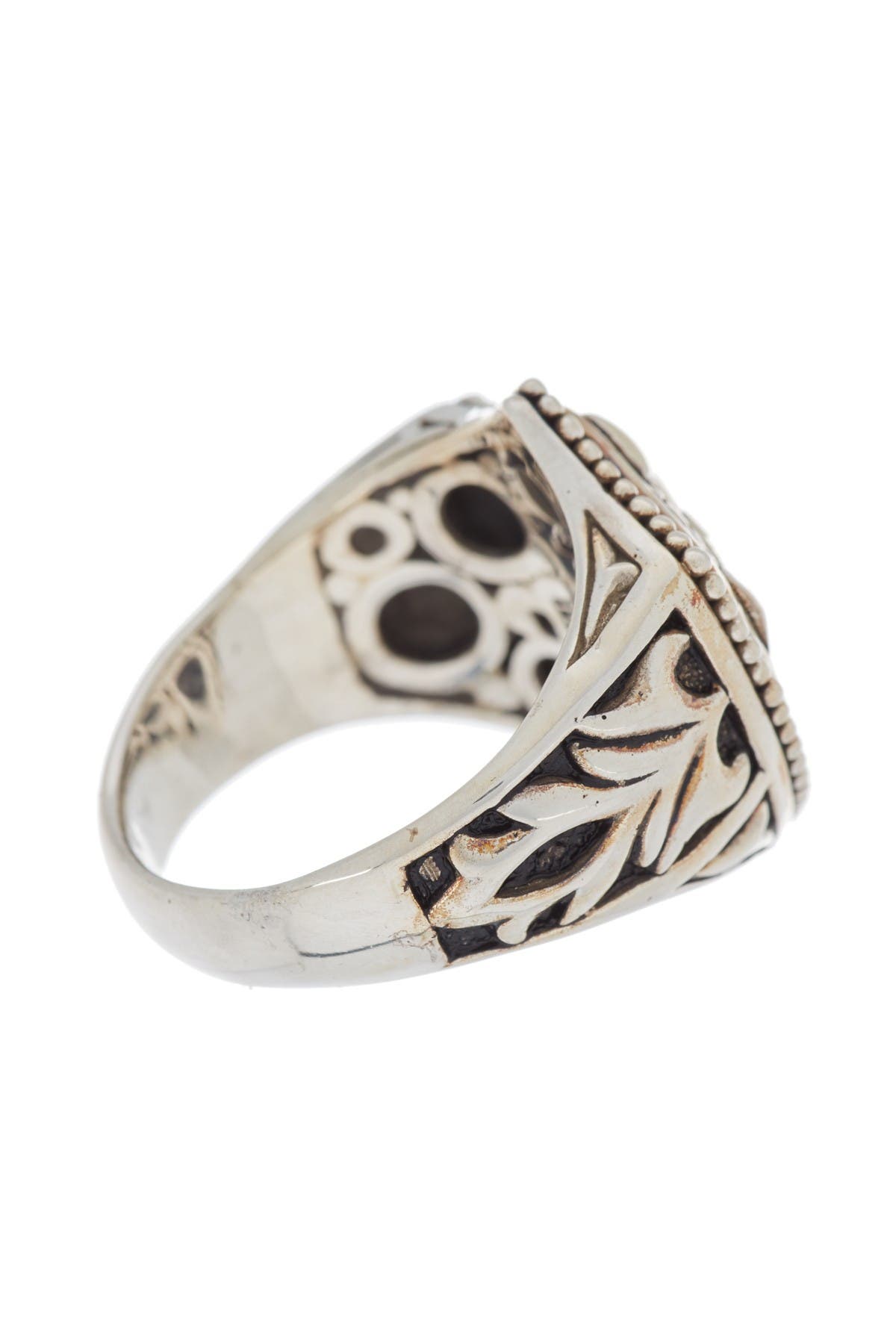 EFFY Sterling Silver & 18K Yellow Gold Cross Shield Ring - Size 10 ...