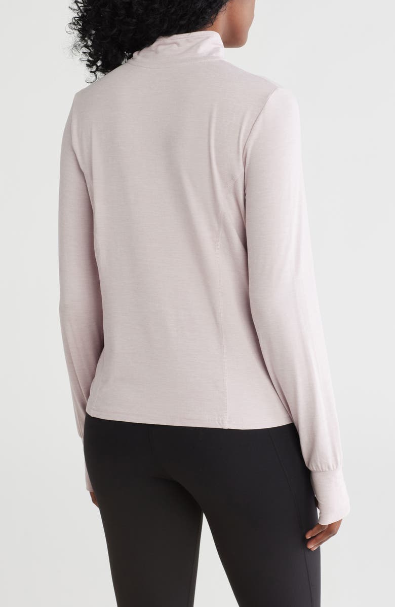 Jessica Simpson Long Sleeve Soft Jersey Quarter-Zip Top | Nordstromrack