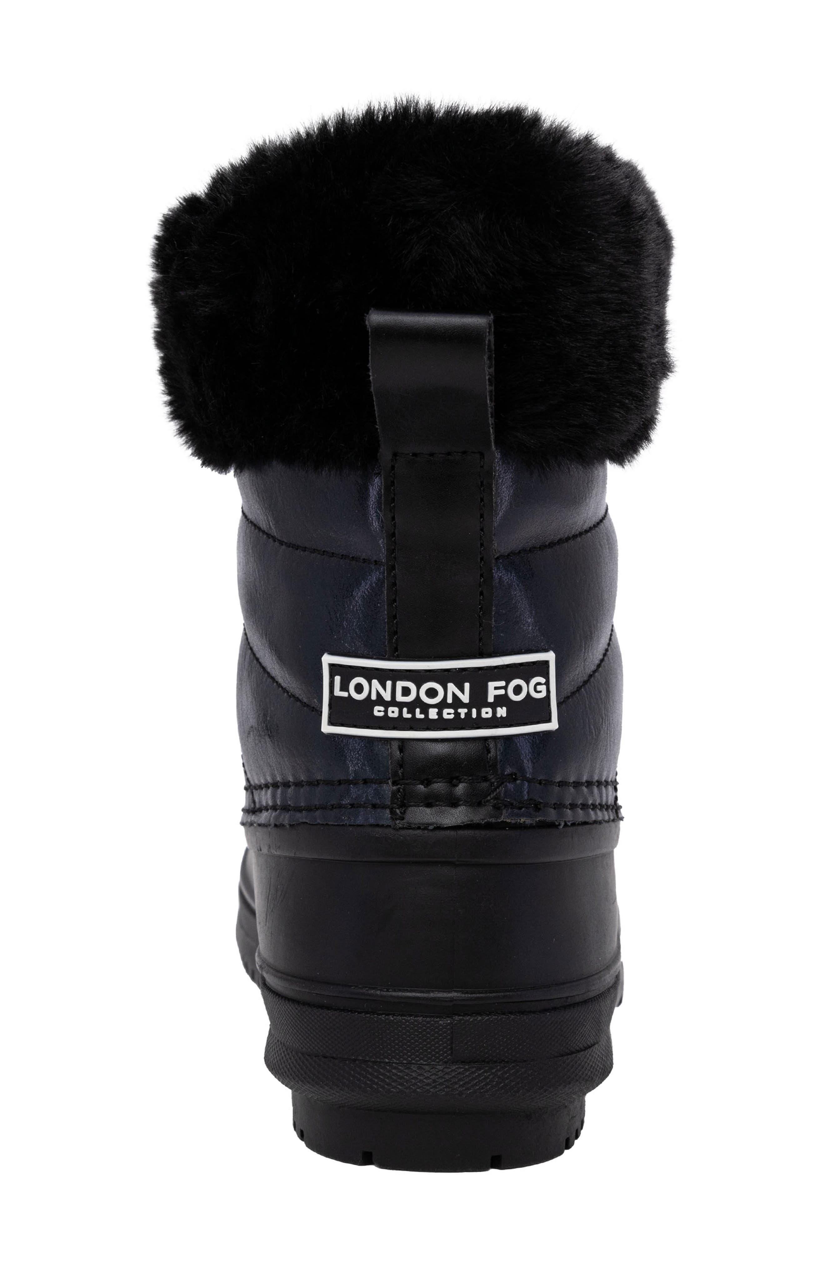 London Fog Kids' Duck Toe Boot with Faux Fur Trim | Nordstromrack