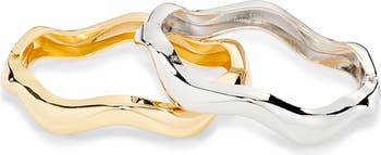 Tasha 2-Pack Wavy Hinge Bangle Bracelet | Nordstromrack