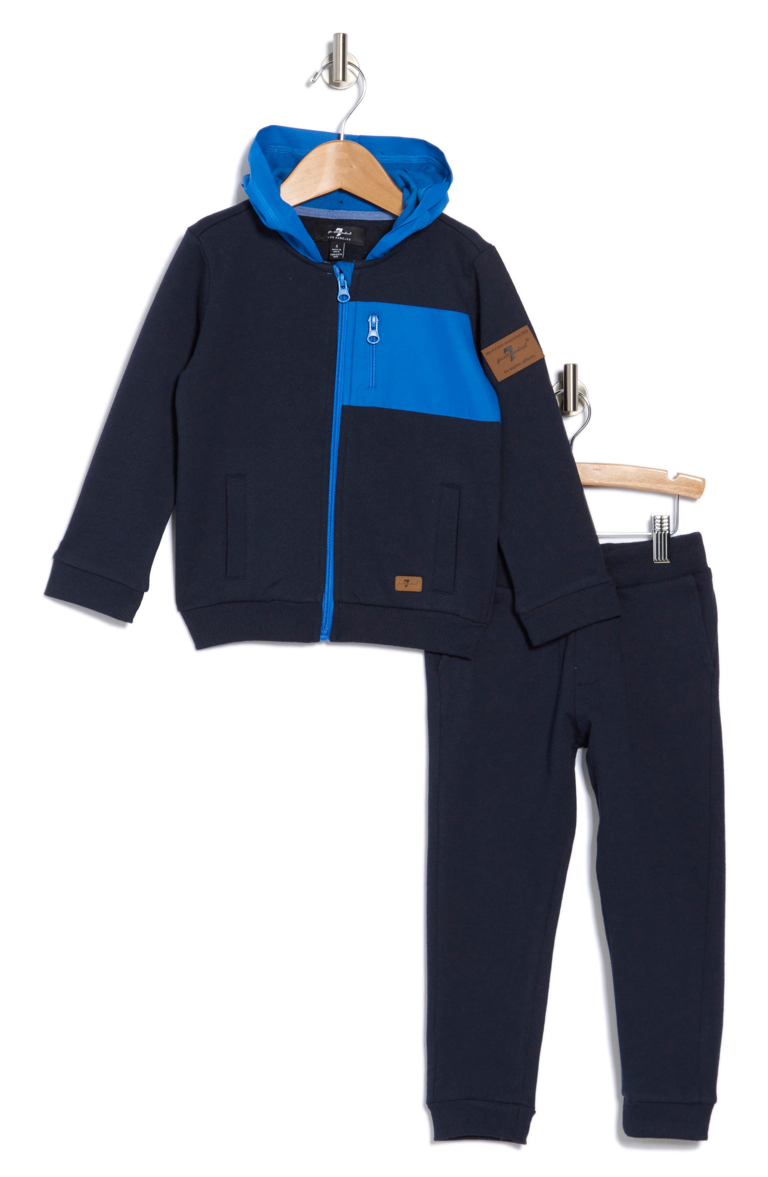 7 For All Mankind Kids' Fleece Zip-Up Jacket & Leggings Set | Nordstromrack