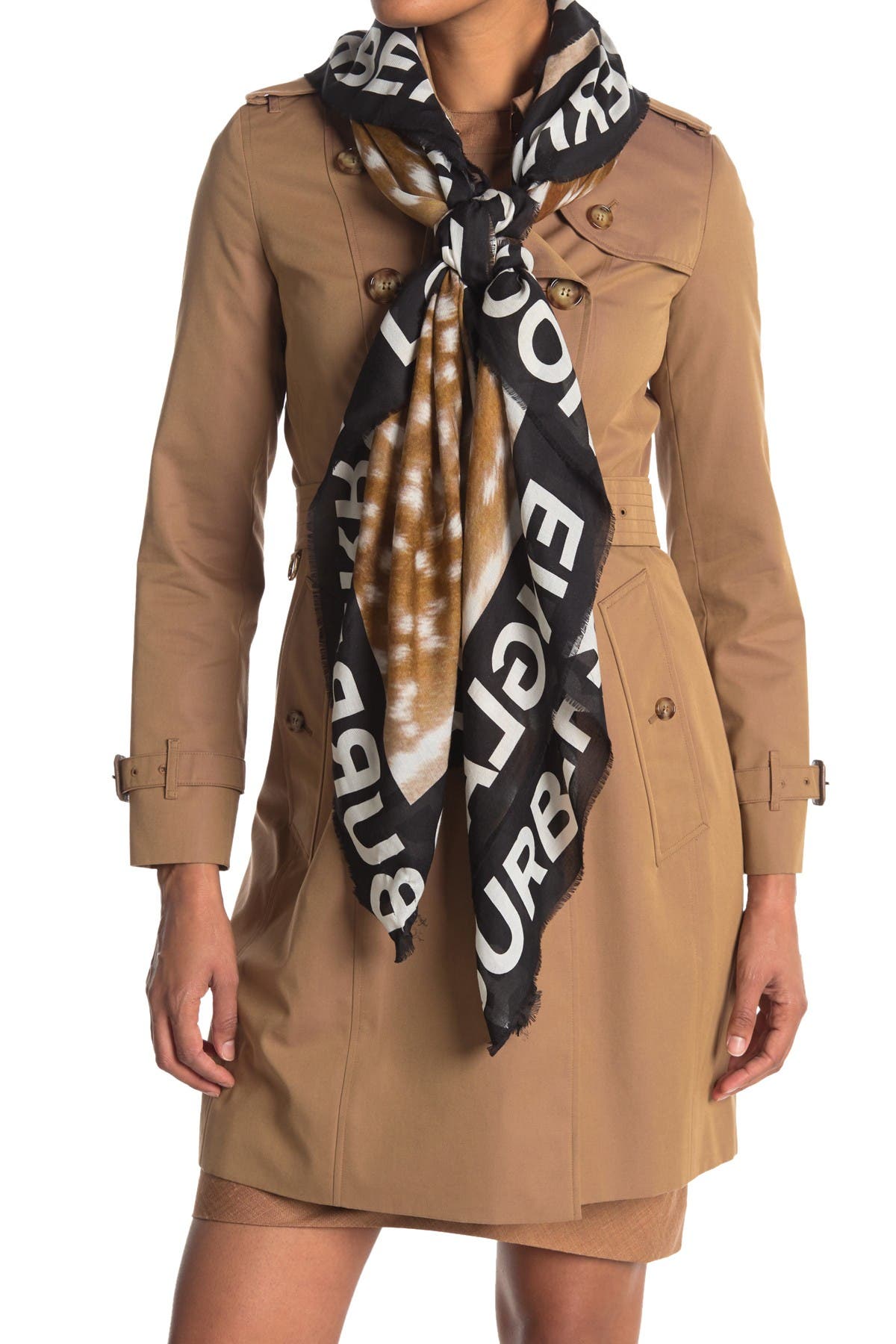 Logo Doe Print Square Scarf (Women) | Nordstromrack
