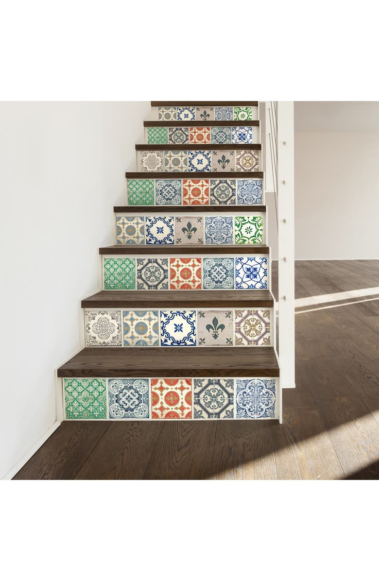 WALPLUS Vintage Porcelain Tiles Mix Wall Stickers | Nordstromrack
