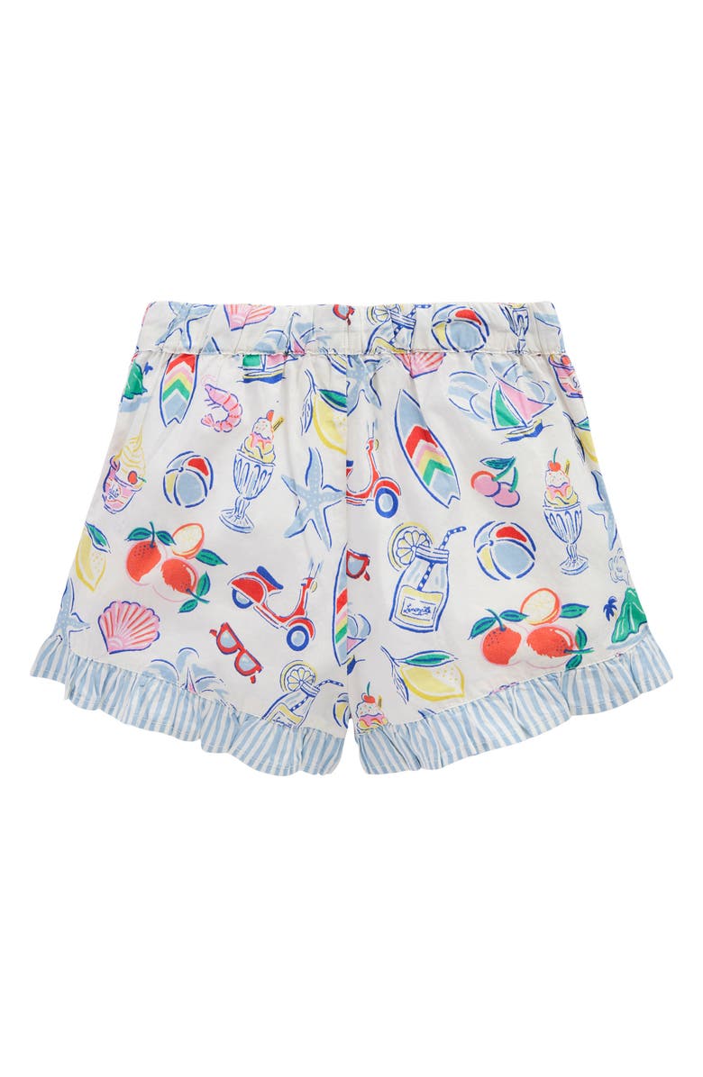 Mini Boden Kids' Juniper Frill Cotton Drawstring Shorts | Nordstromrack