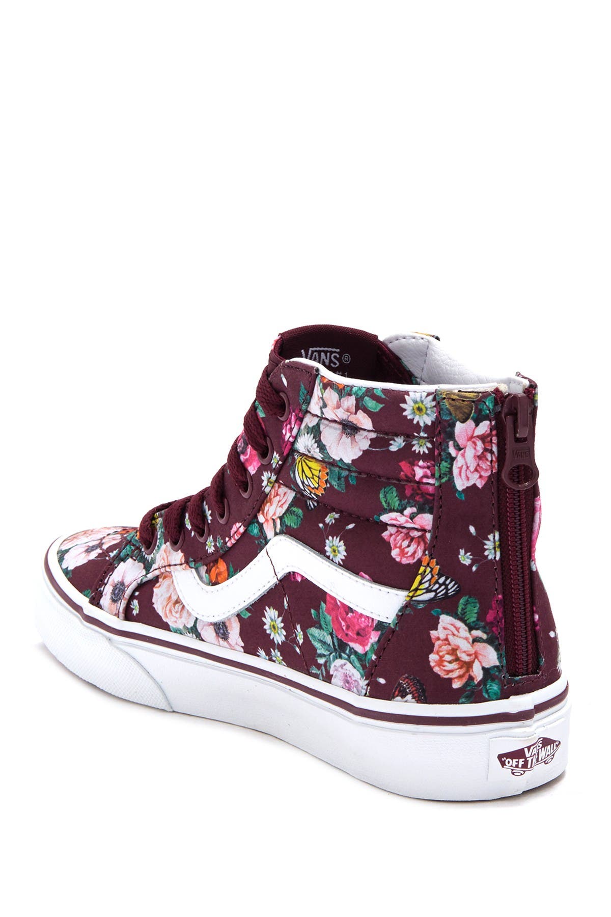 Vans Floral Print SK8 Hi-Top Zip Sneaker | Nordstromrack