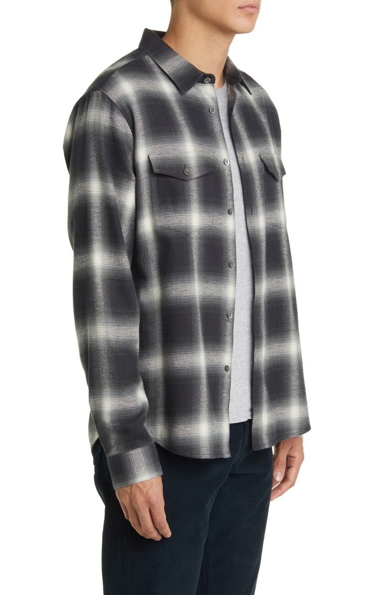 FRAME Plaid Brushed Cotton Button-Up Shirt | Nordstrom