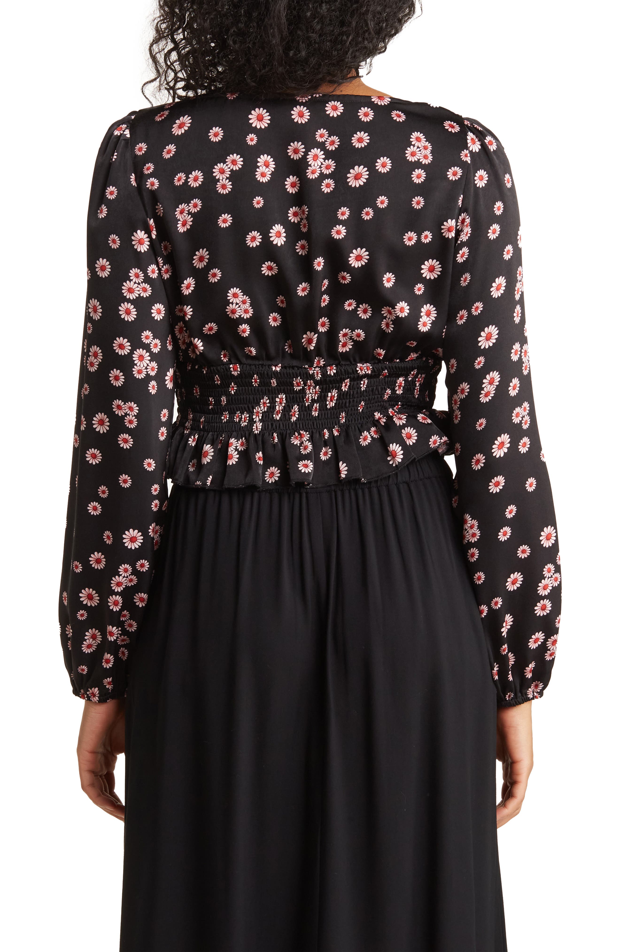Lush Floral Print Square Neck Blouse | Nordstromrack