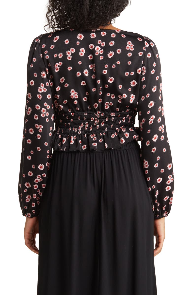 Lush Floral Print Square Neck Blouse | Nordstromrack