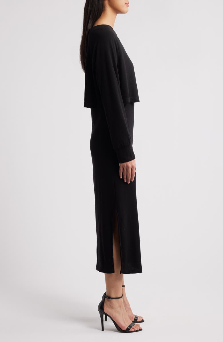 MELLODAY Crop Sweater & Midi Sweater Dress Set | Nordstromrack
