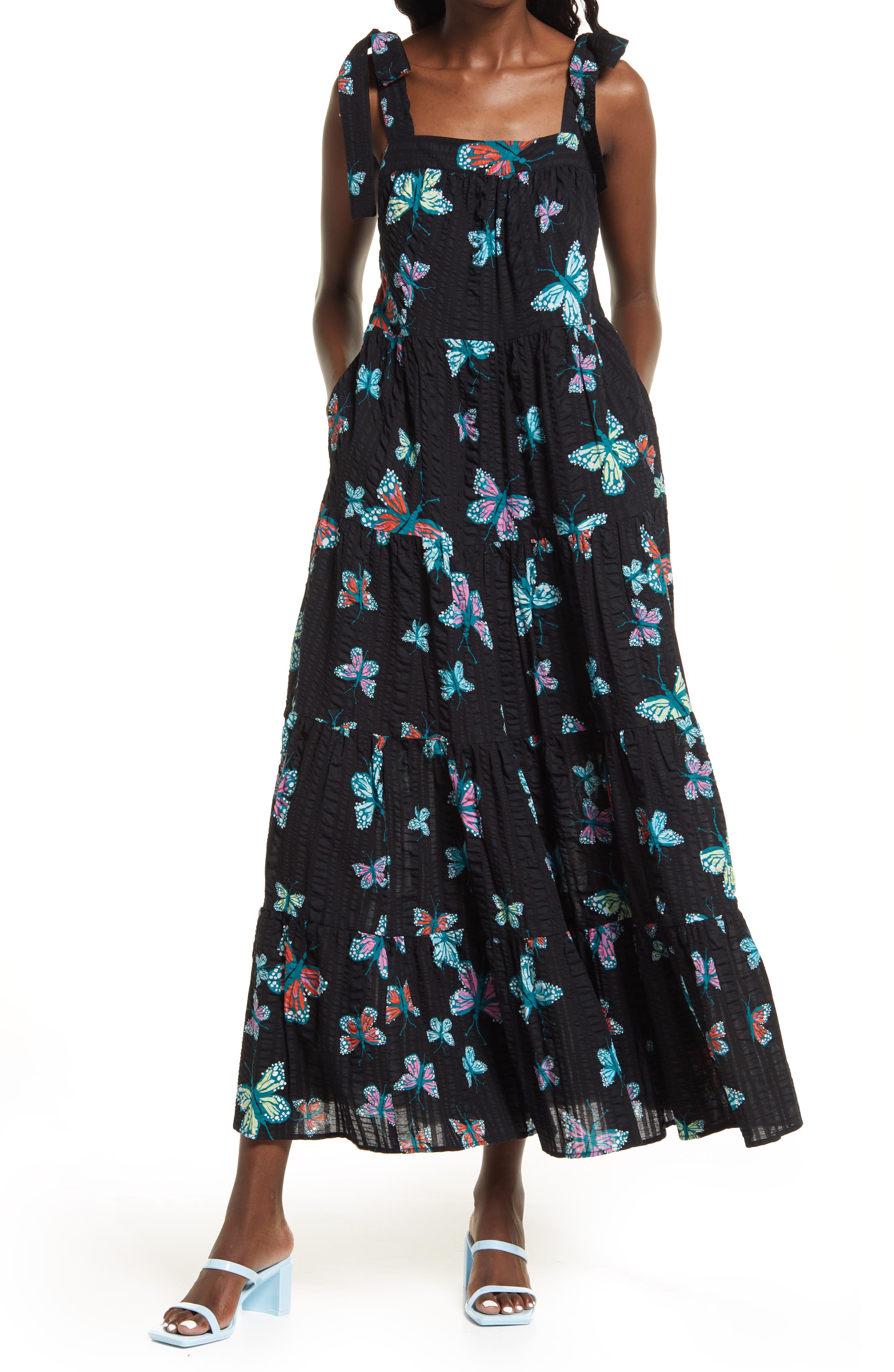 Nordstrom Cristina Martinez Print Tiered Sundress | Nordstrom