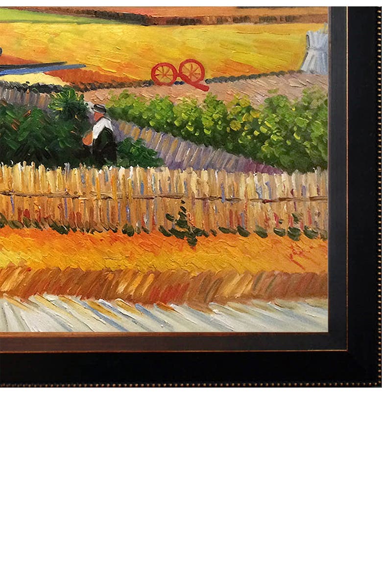 OVERSTOCK ART Vincent Van Gogh The Harvest Framed Canvas Wall Art ...