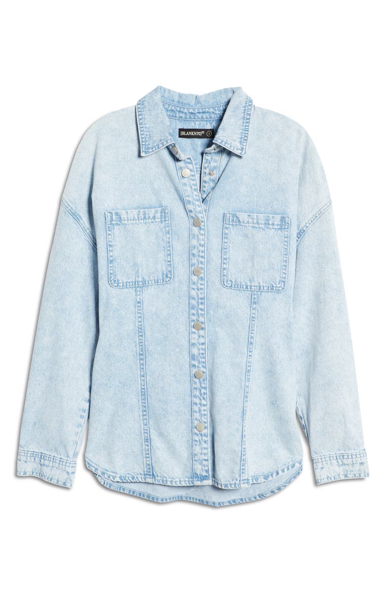 BLANKNYC Cinched Back Denim Shirt | Nordstrom