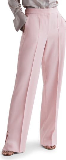 Reiss Marina Wide Leg Slit Hem Trousers | Nordstromrack