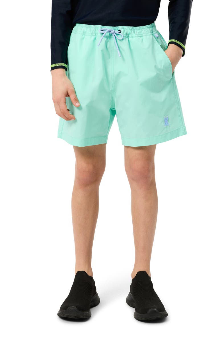 Psycho Bunny Kids' Malta Hydrochromic Swim Trunks | Nordstromrack