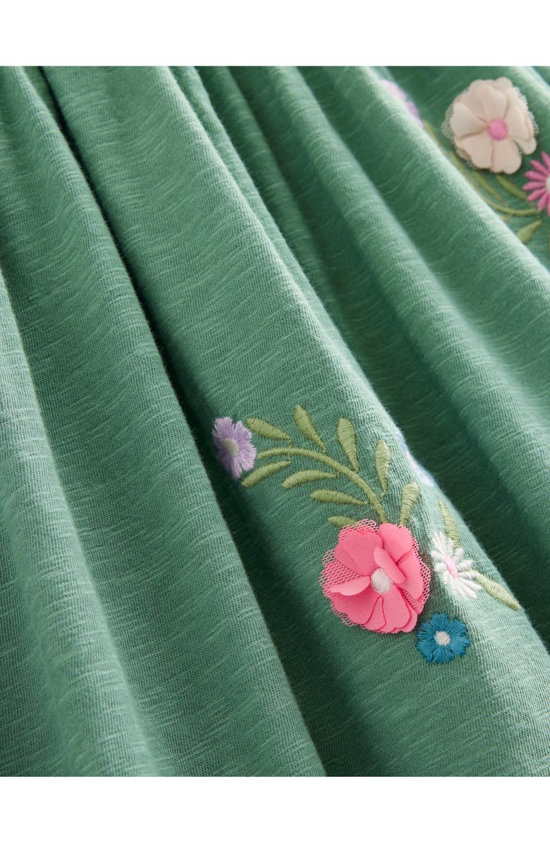 Mini Boden Kids' Floral Embroidered Jersey Dress | Nordstrom