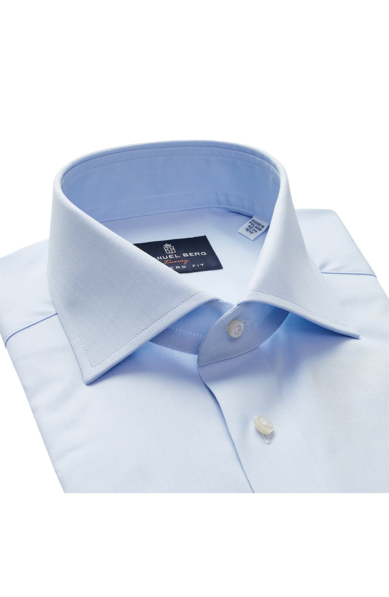 Emanuel Berg Natural Stretch Yoga Twill Dress Shirt | Nordstrom