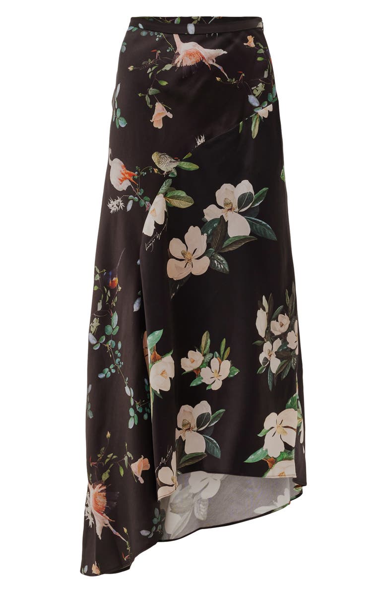 AllSaints Luisa Fabia Floral Print Asymmetric Skirt | Nordstromrack