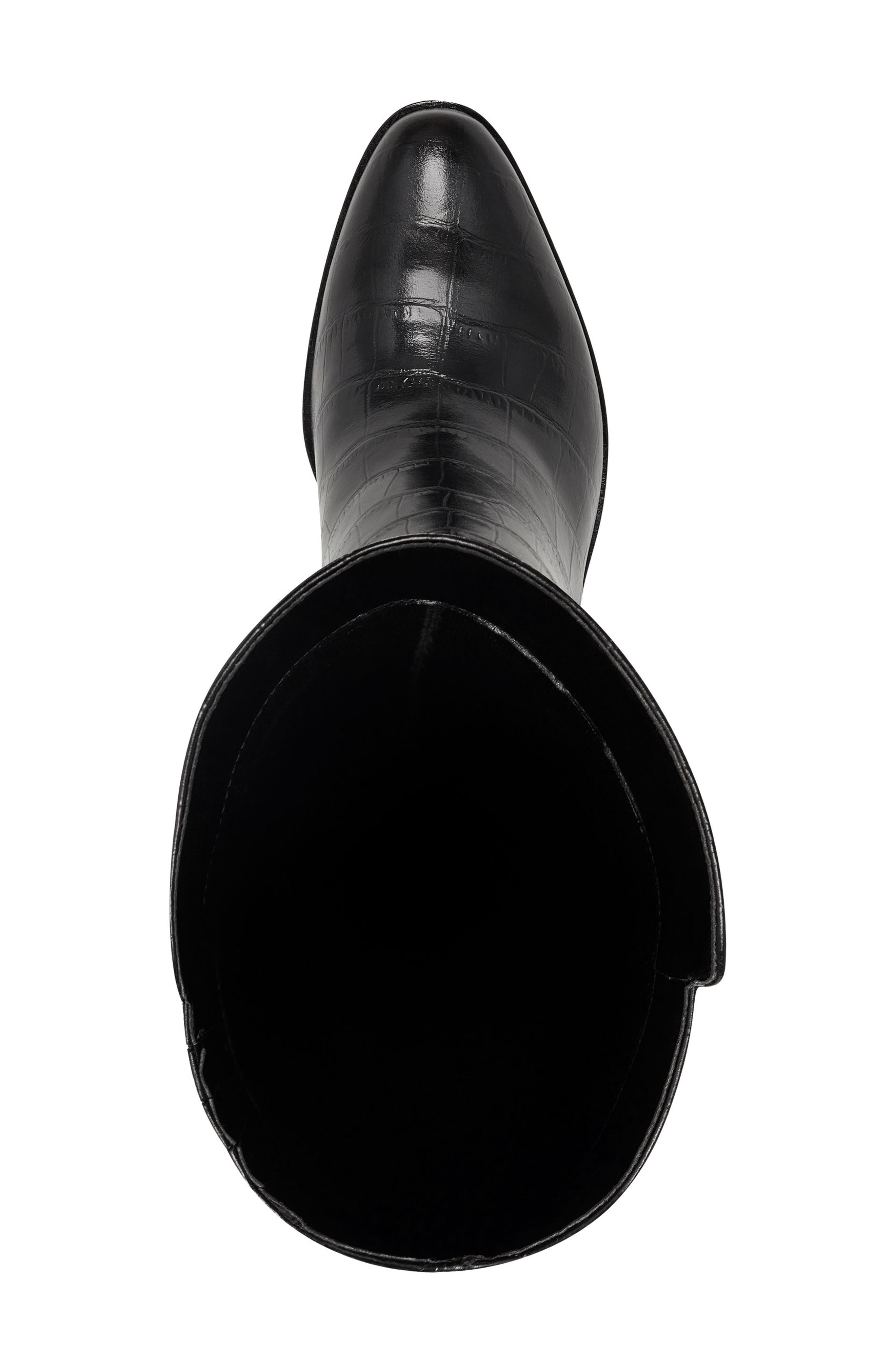 Marc Fisher LTD Mlunella Croc Embossed Knee High Boot | Nordstromrack