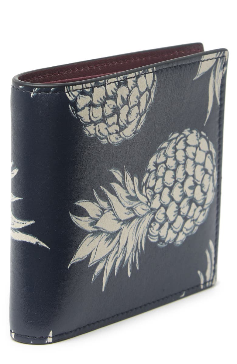 Valentino Bi-Fold Printed Leather Card Wallet | Nordstromrack