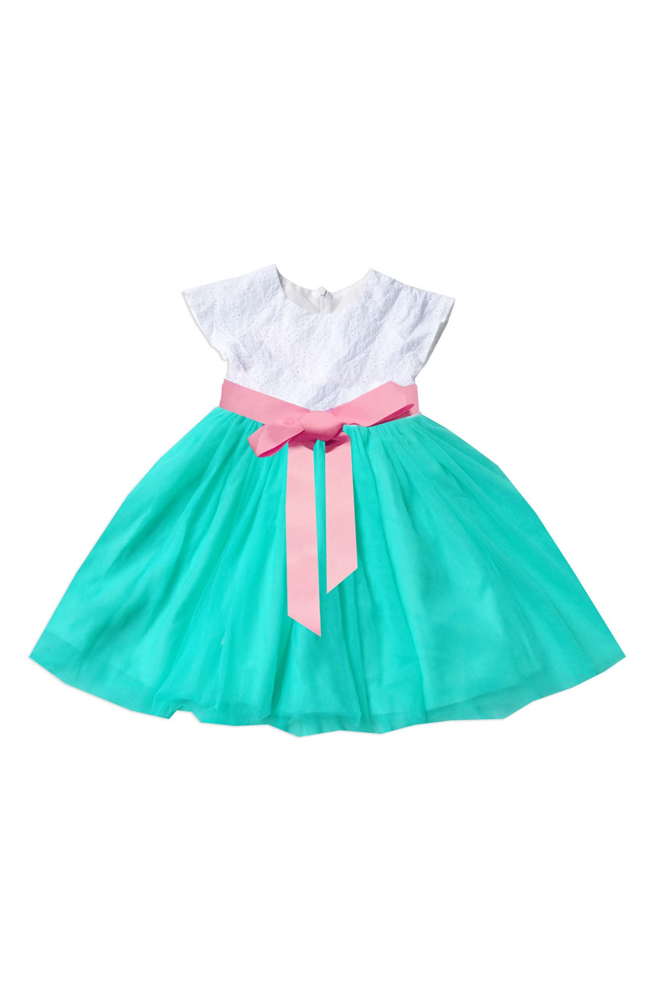 JOE-ELLA Colorblock Tie Waist Dress | Nordstromrack