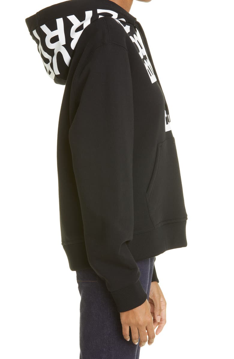 Burberry Women's Poulter Logo Oversize Cotton Hoodie | Nordstromrack