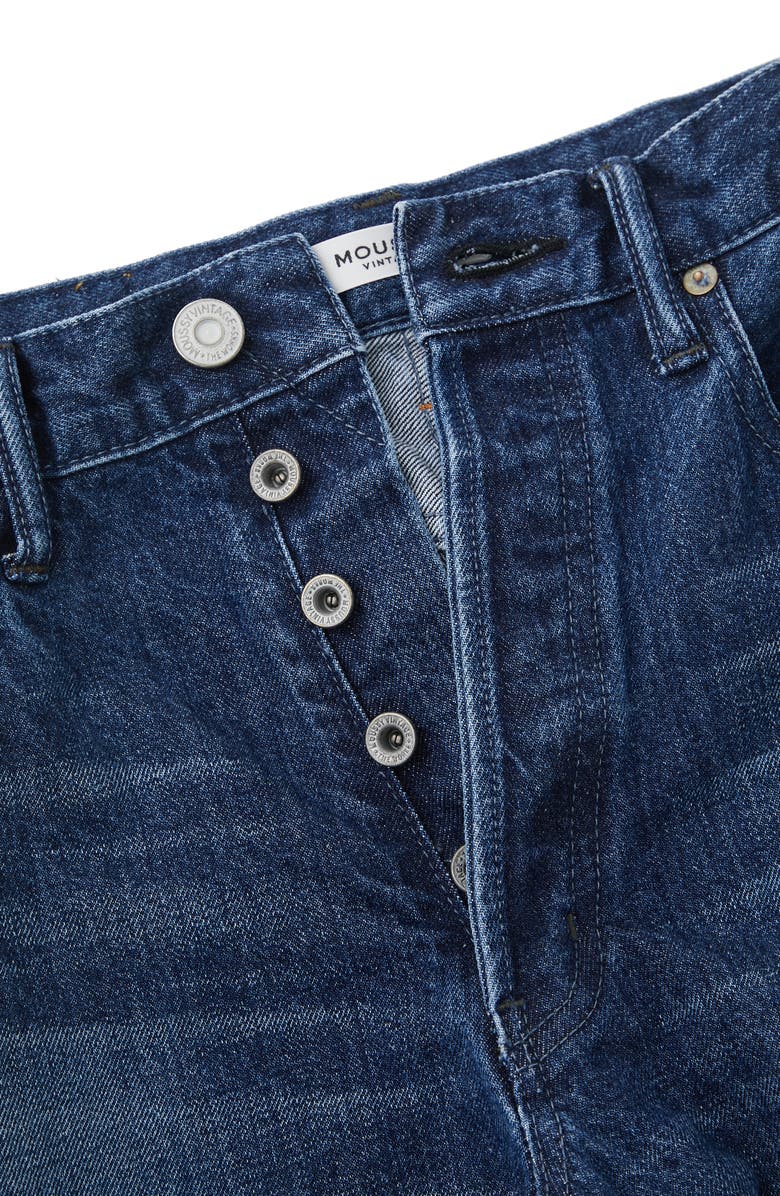 MOUSSY VINTAGE Capac Rigid Crop Raw Hem Wide Leg Jeans | Nordstromrack