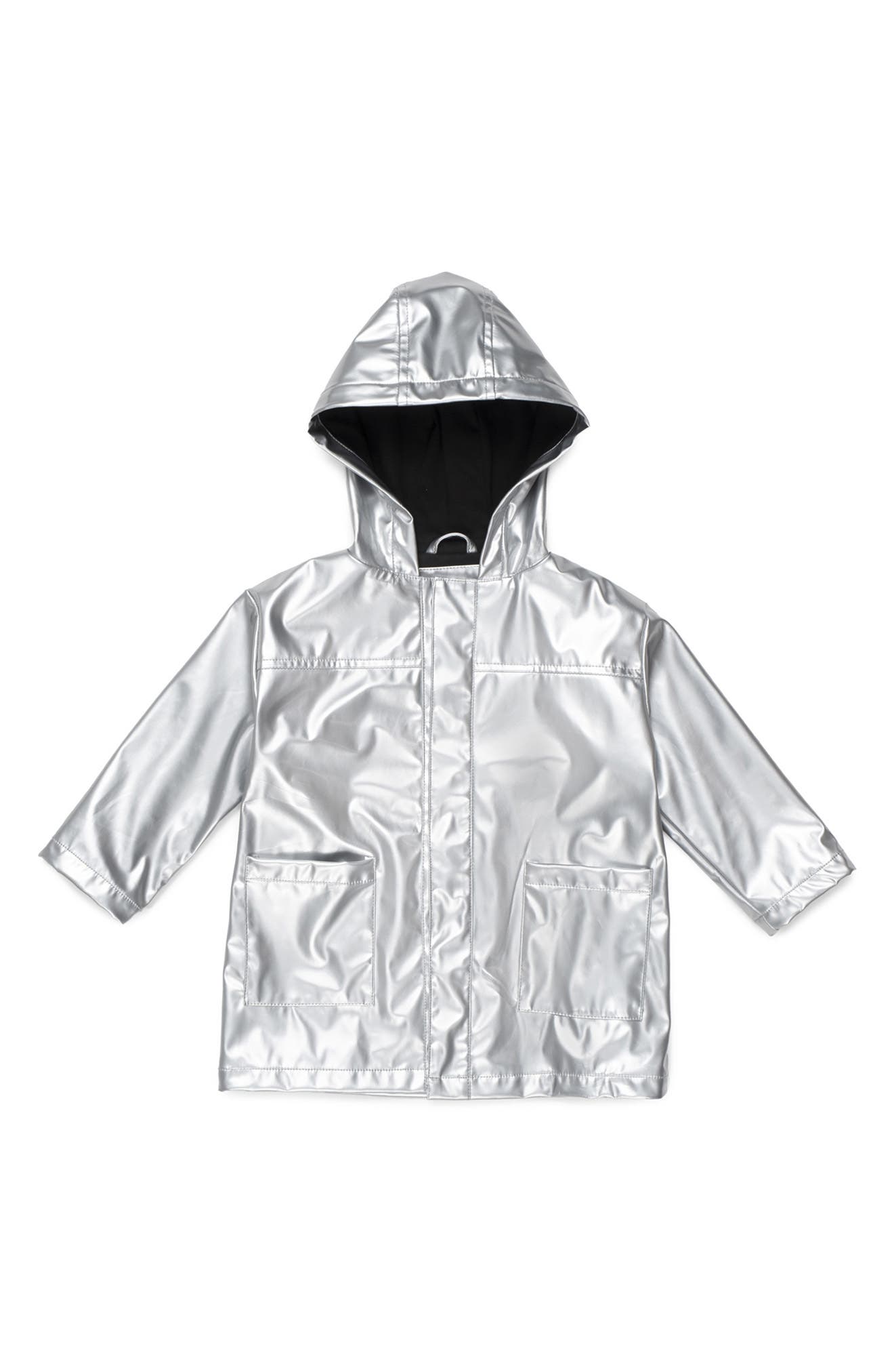 Magnetic Me Kids' Metallic Water Resistant Raincoat | Nordstrom