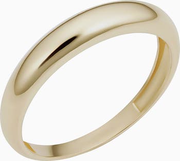 Oradina 14K Solid Gold Archie Stack Ring | Nordstrom