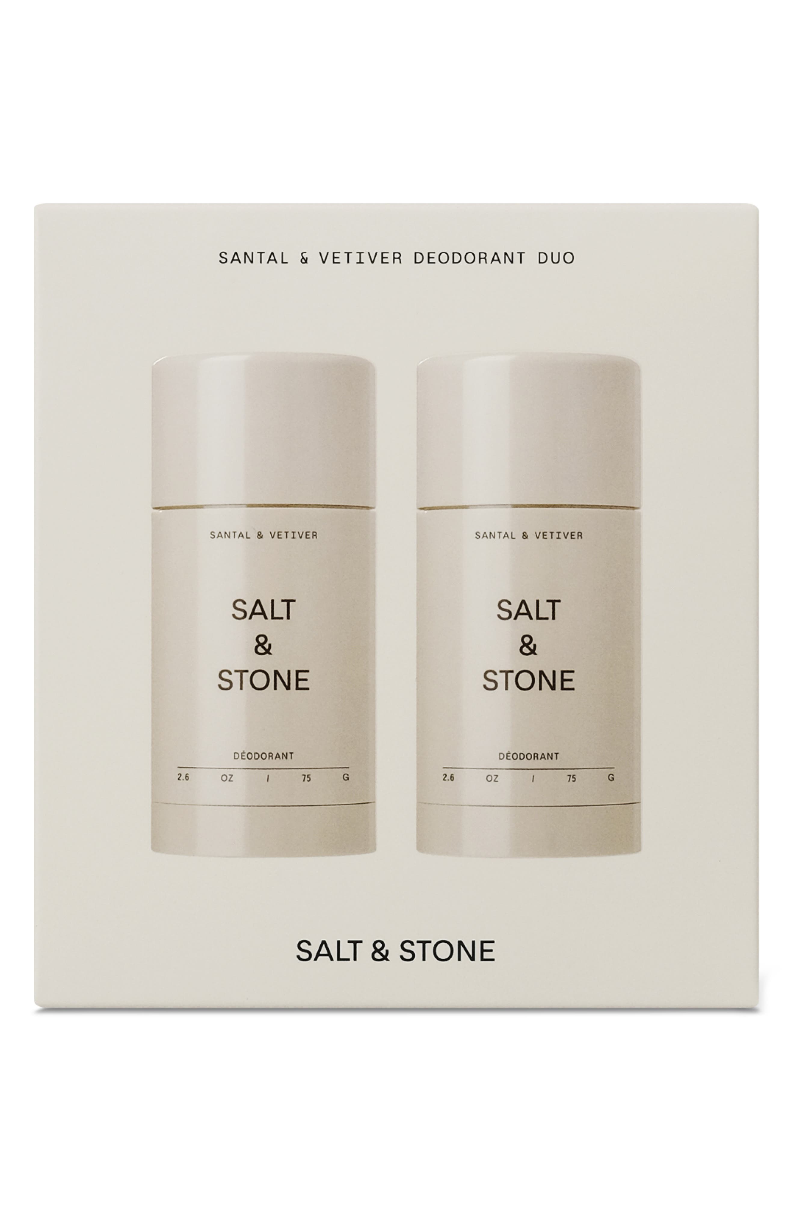 SALT & STONE Santal & Vetiver Deodorant Duo $40 Value | Nordstrom