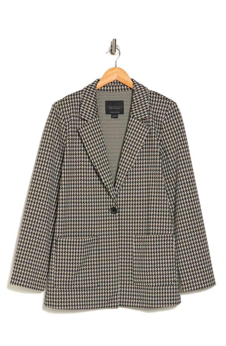 Sanctuary Betty Plaid Knit Blazer | Nordstromrack