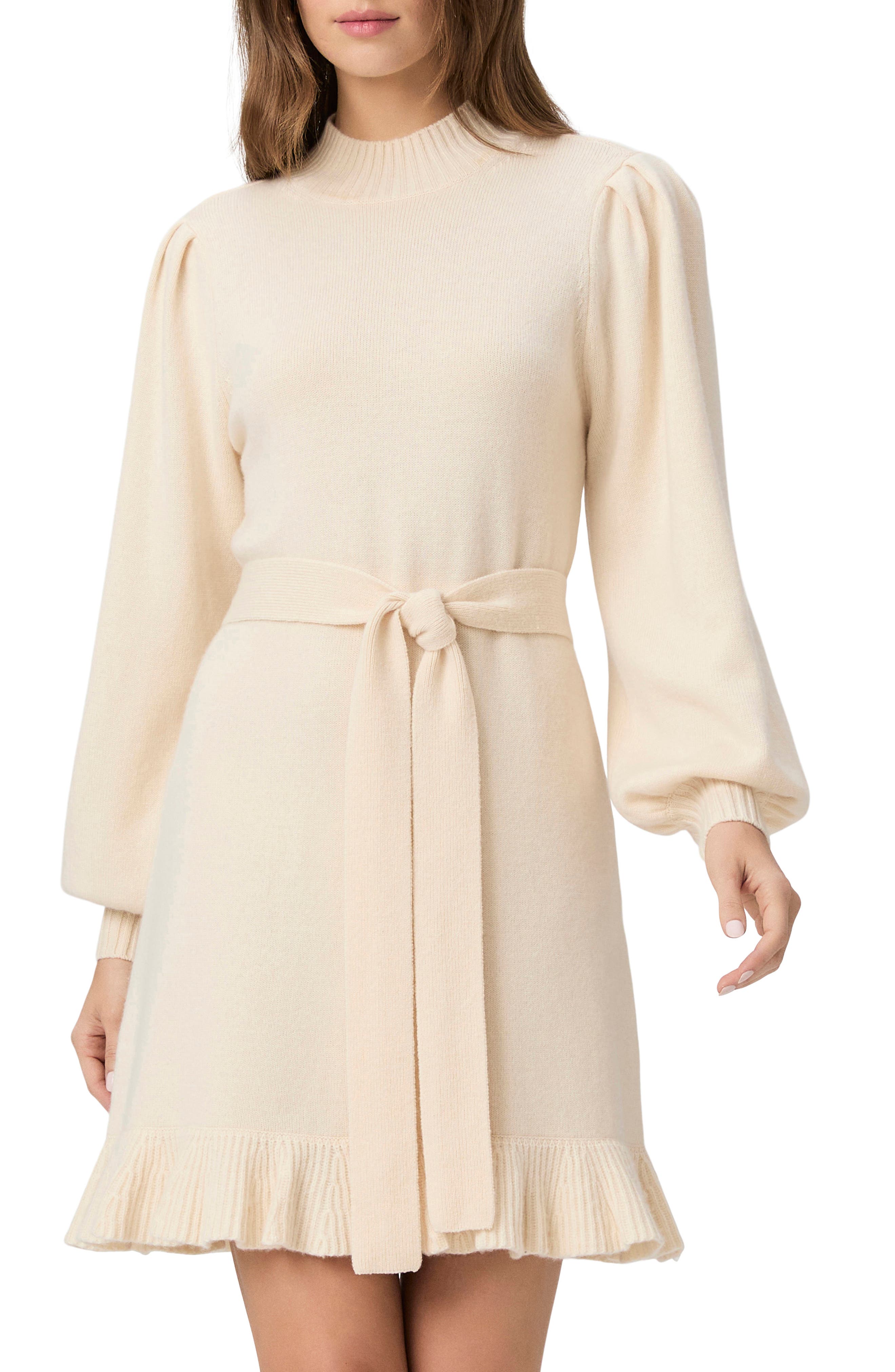 PAIGE Julita Long Sleeve Wool Blend Sweater Dress | Nordstromrack
