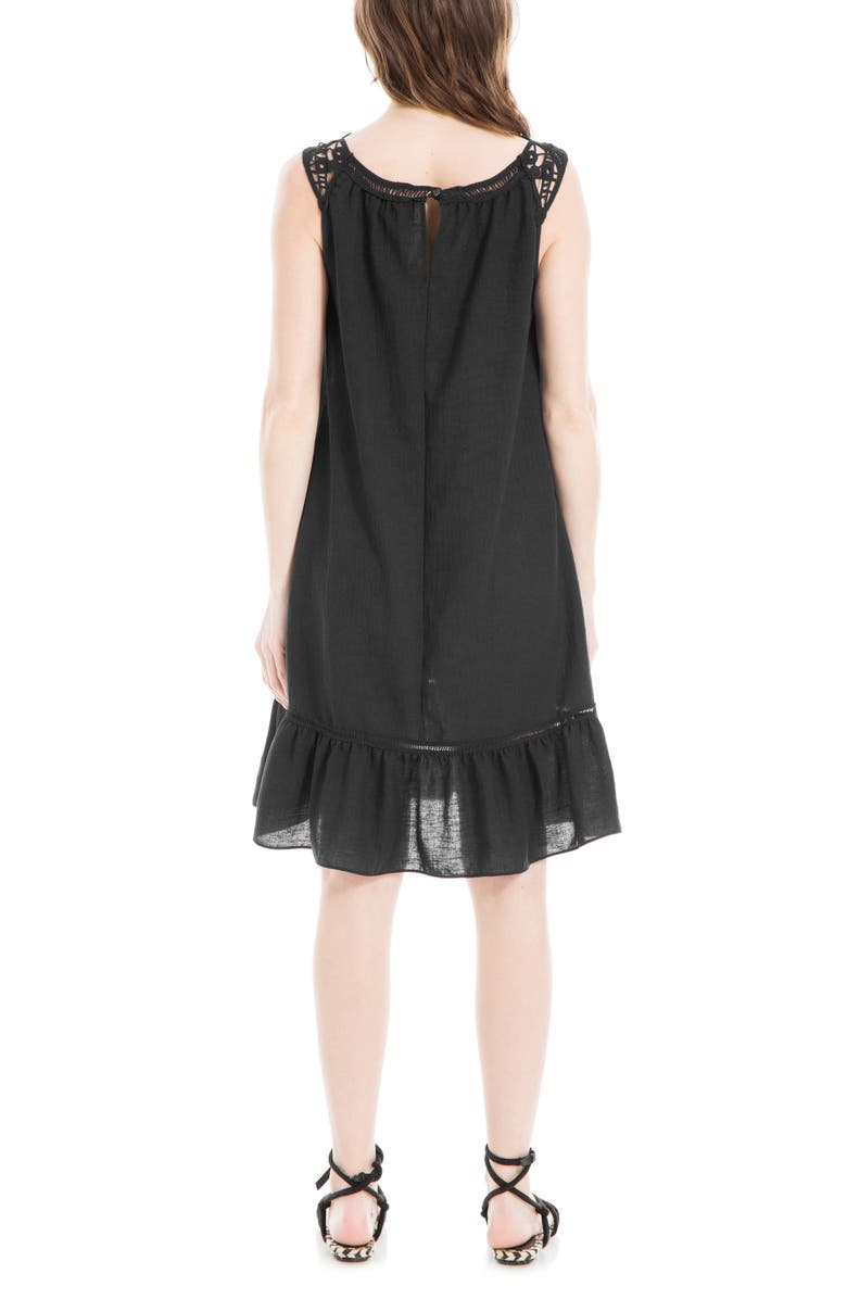 MAX STUDIO Crochet Yoke Halter Midi Dress | Nordstromrack
