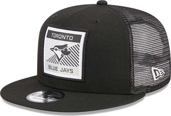New Era Men's New Era Black Toronto Blue Jays Scratch Squared Trucker ...