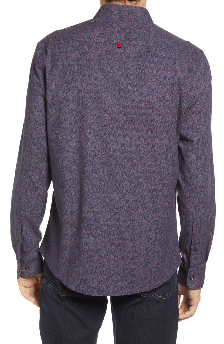 Stone Rose Wine Glass Print Stretch Button-Up Shirt | Nordstromrack