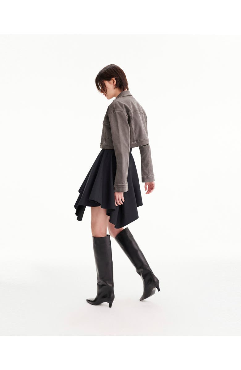 THEO The Label Theia Taffeta Mini Asymmetrical Skirt | Nordstrom