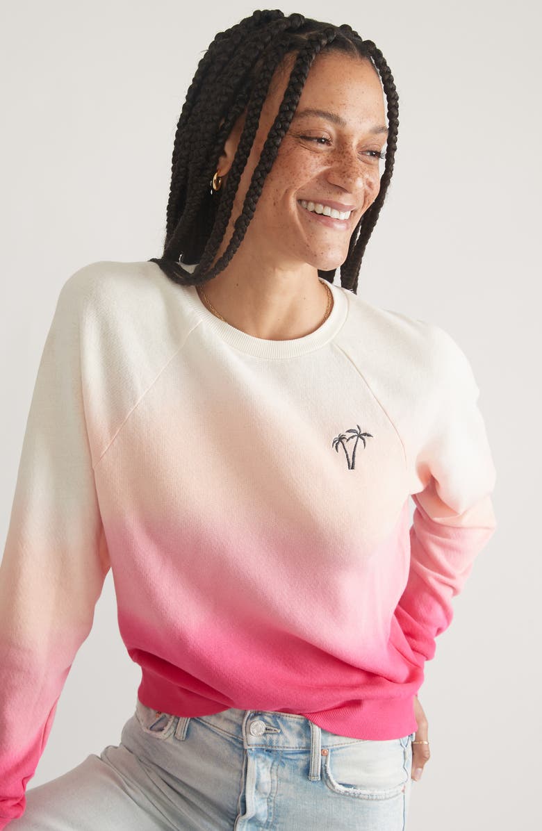 Marine Layer Dip Dye Cotton Sweatshirt | Nordstromrack
