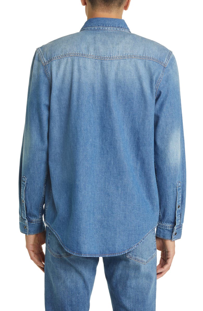 FRAME Western Denim Snap Front Shirt | Nordstromrack