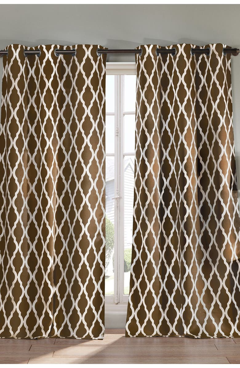 Duck River Textile Kittattinny Blackout Curtain - Set of 2 - Chocolate ...
