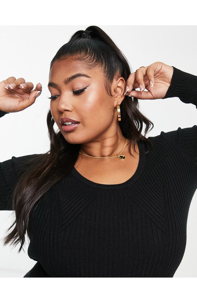 ASOS DESIGN Curve Ribbed Sweater | Nordstromrack