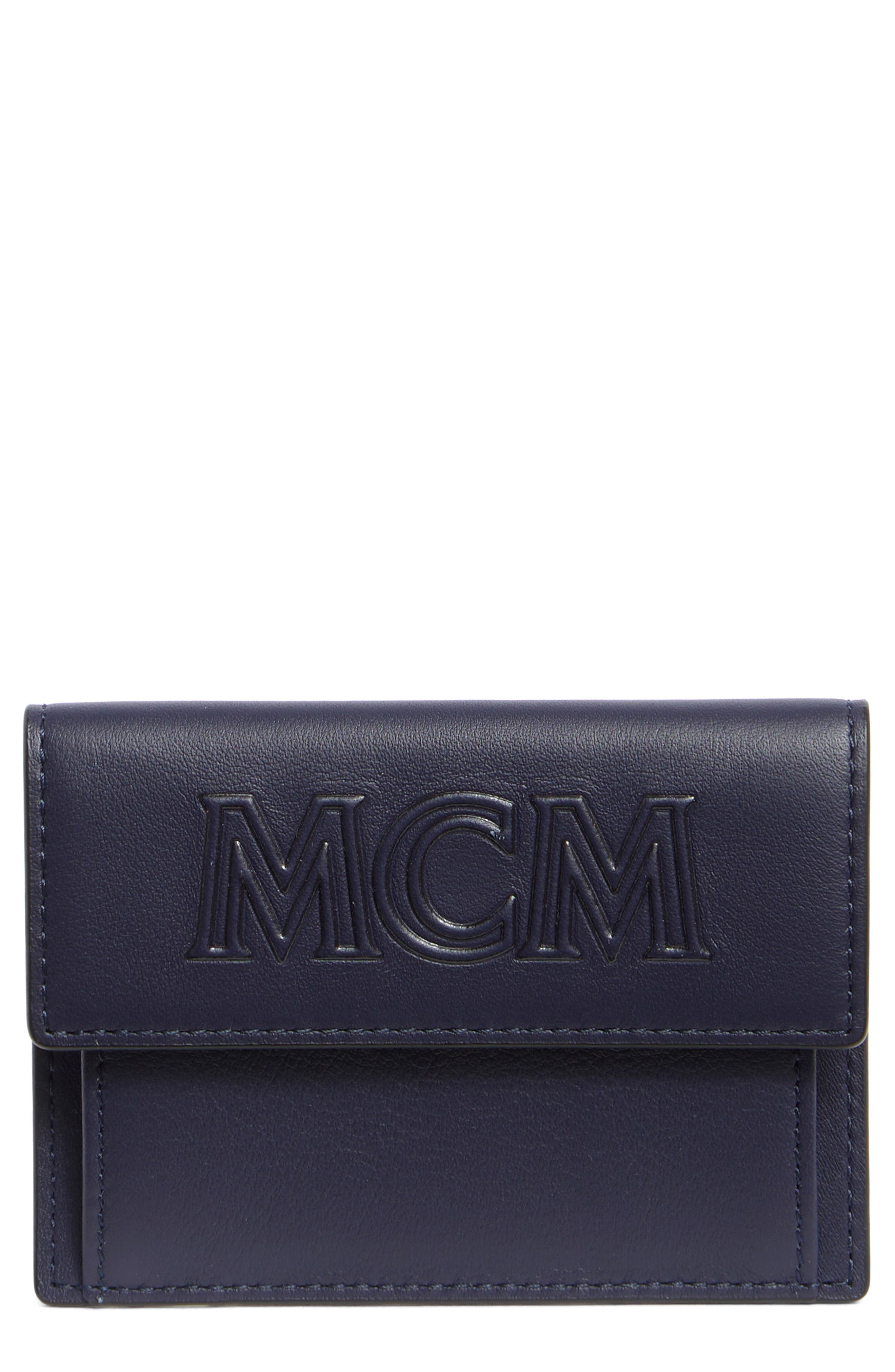 MCM Aren Leather Card Case | Nordstromrack