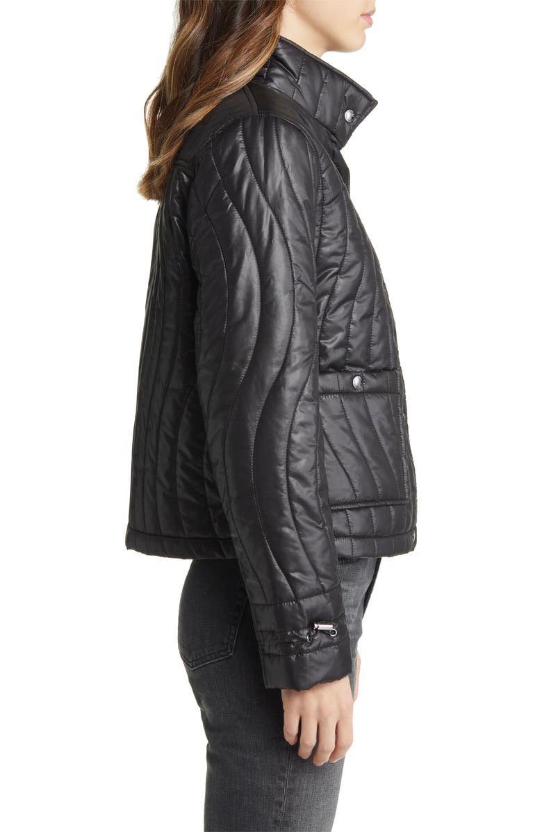 Via Spiga Short Quilted Water Resistant Puffer Jacket | Nordstrom