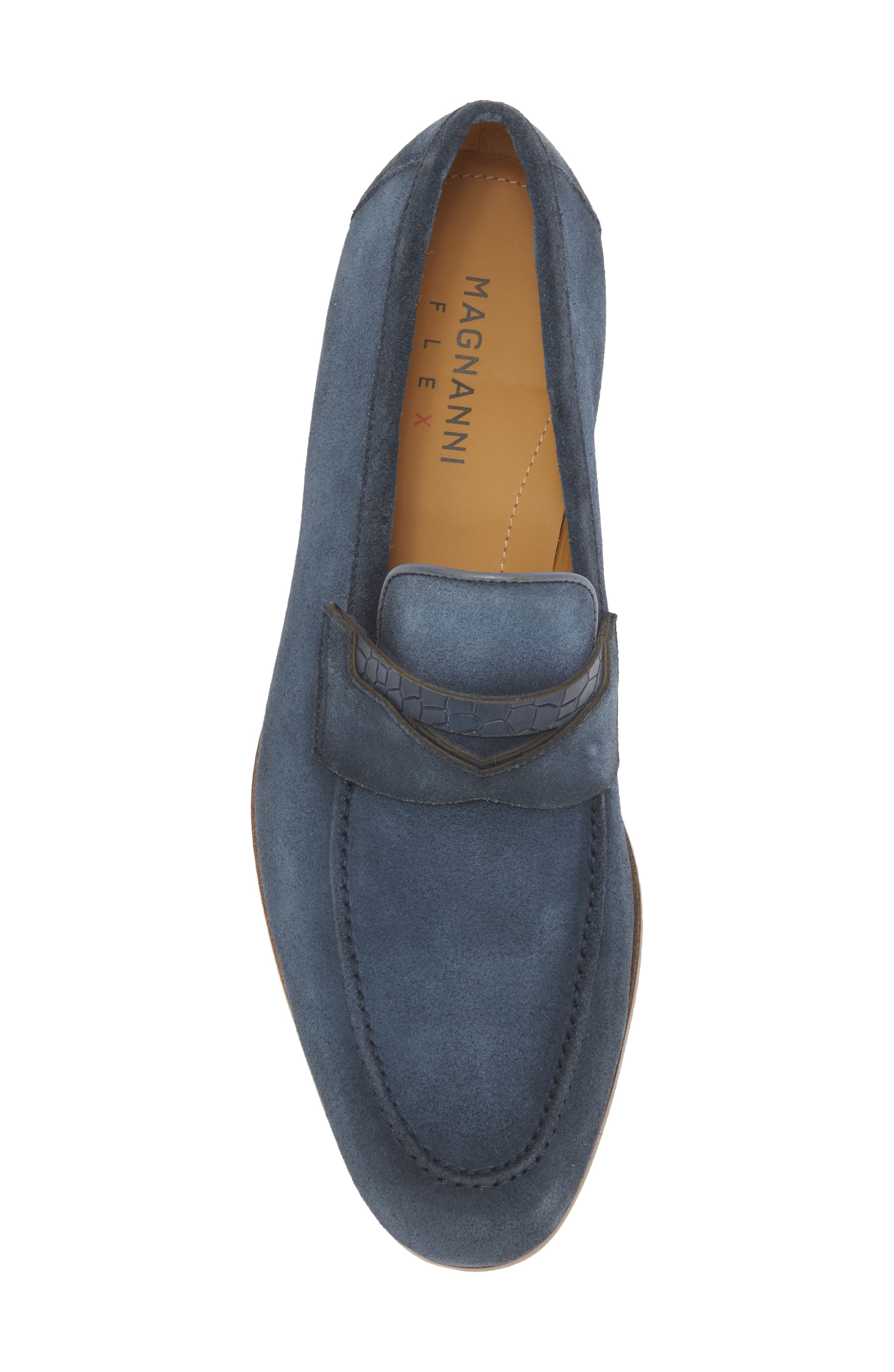 Magnanni Sasso Croc Embossed Penny Loafer (Men) | Nordstromrack
