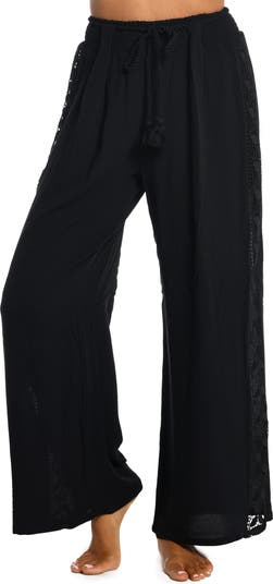La Blanca Coastal Crochet Wide Leg Cover-Up Pants | Nordstrom