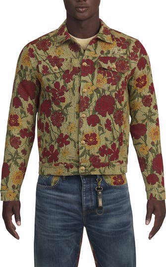 PRPS Deer Valley Floral Jacquard Tapestry Trucker Jacket | Nordstrom