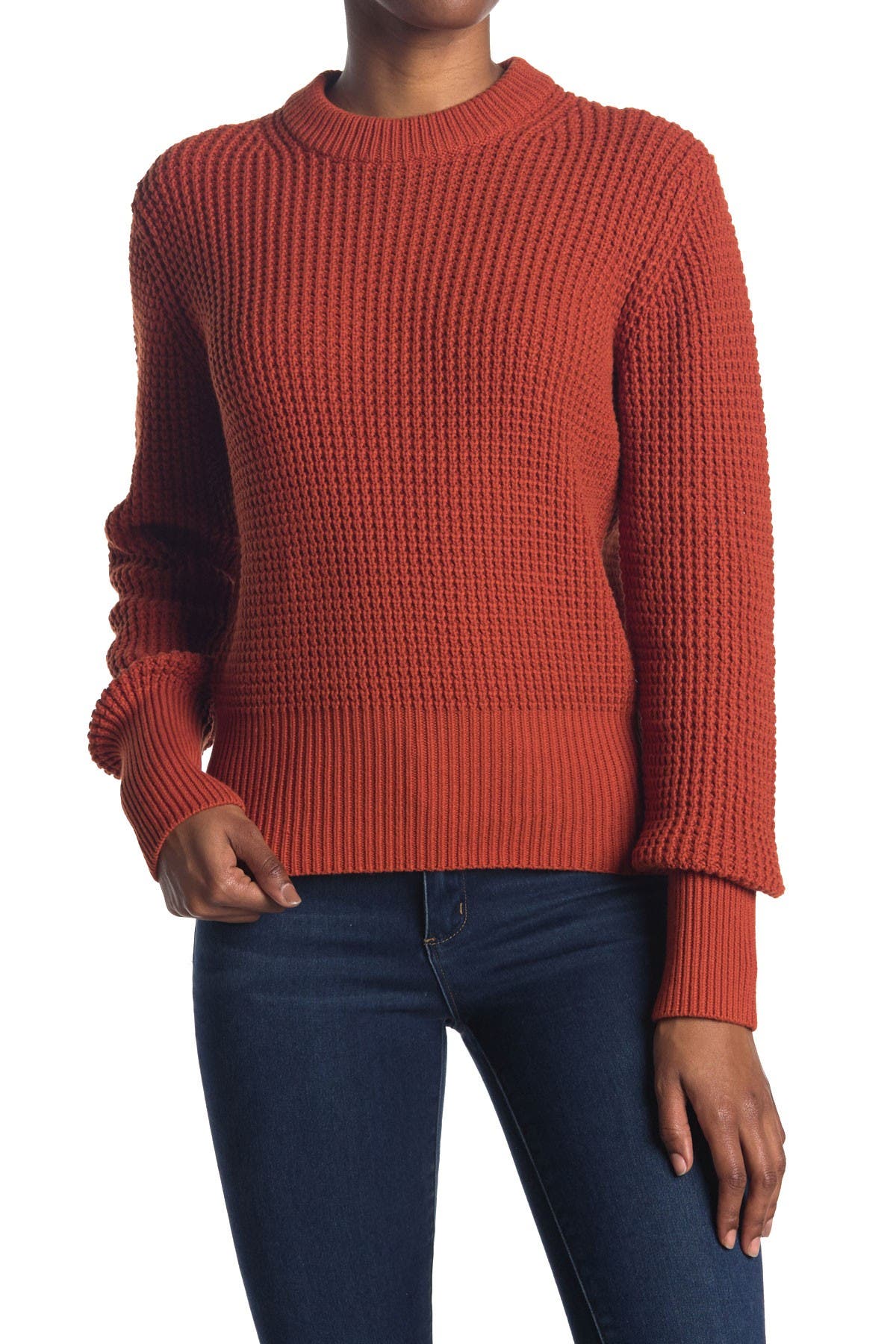 French Connection Luna Mozart Waffle Knit Sweater | Nordstromrack