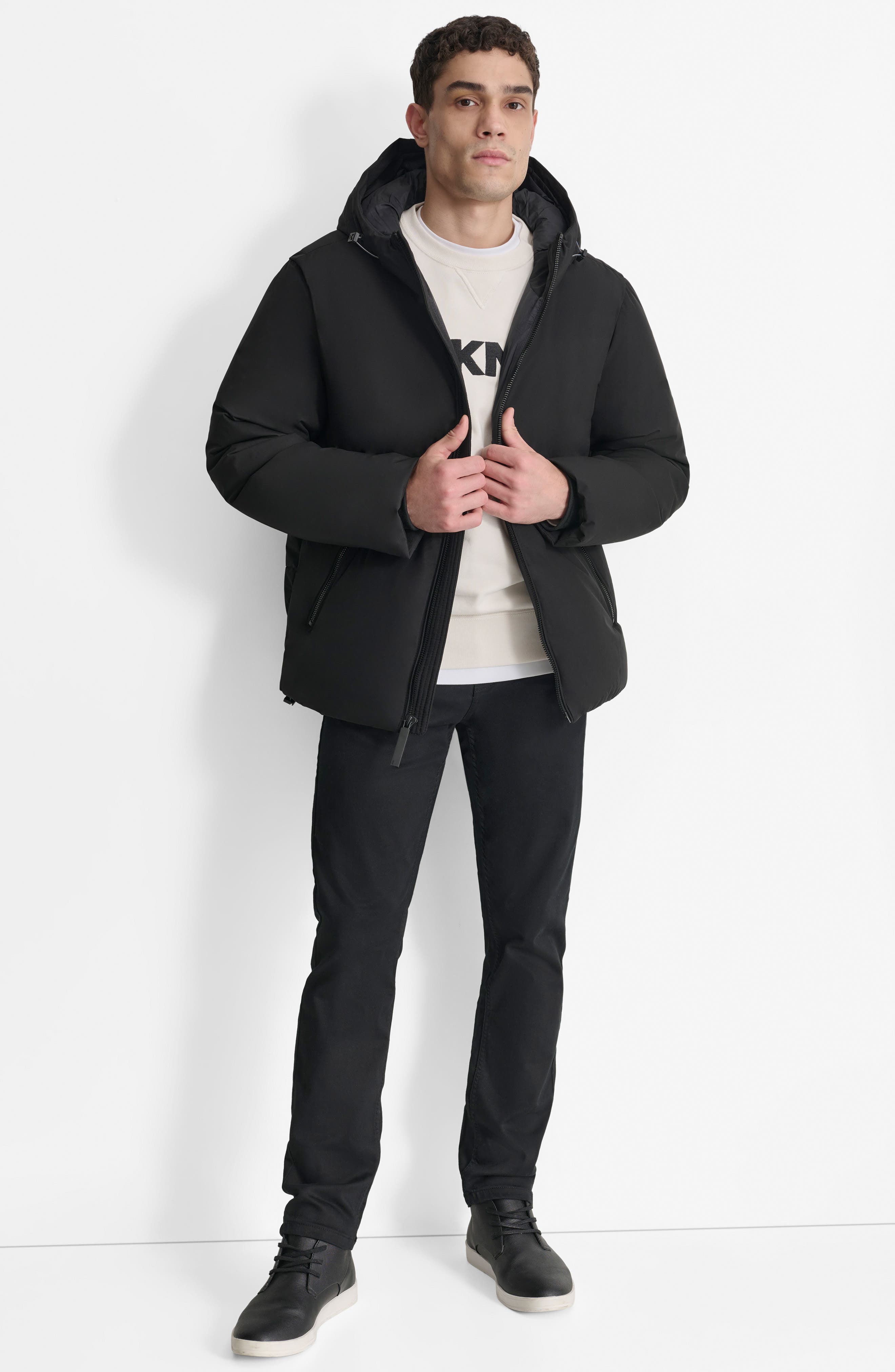DKNY Stretch Polyester Puffer Jacket | Nordstromrack