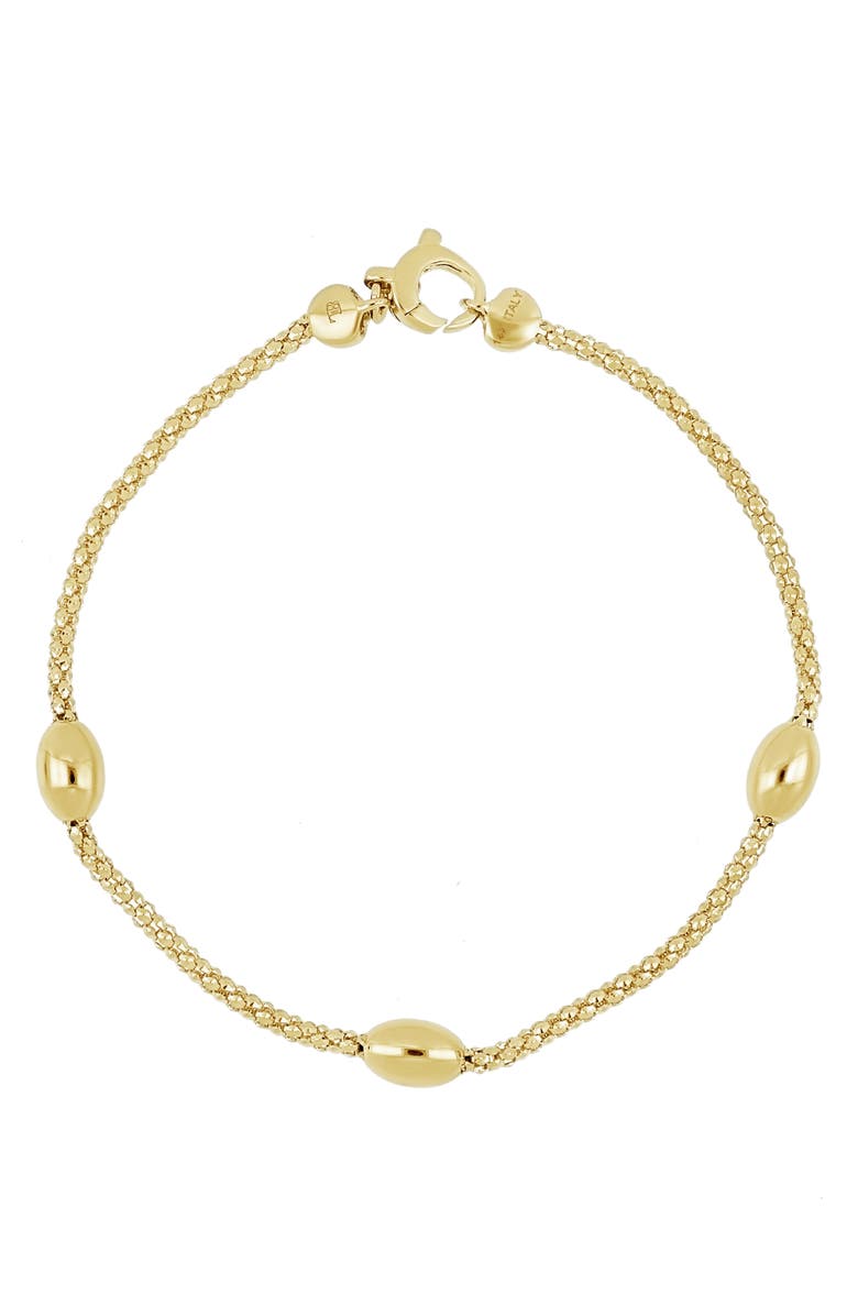 Bony Levy 14K Gold Ball Station Chain Bracelet | Nordstrom