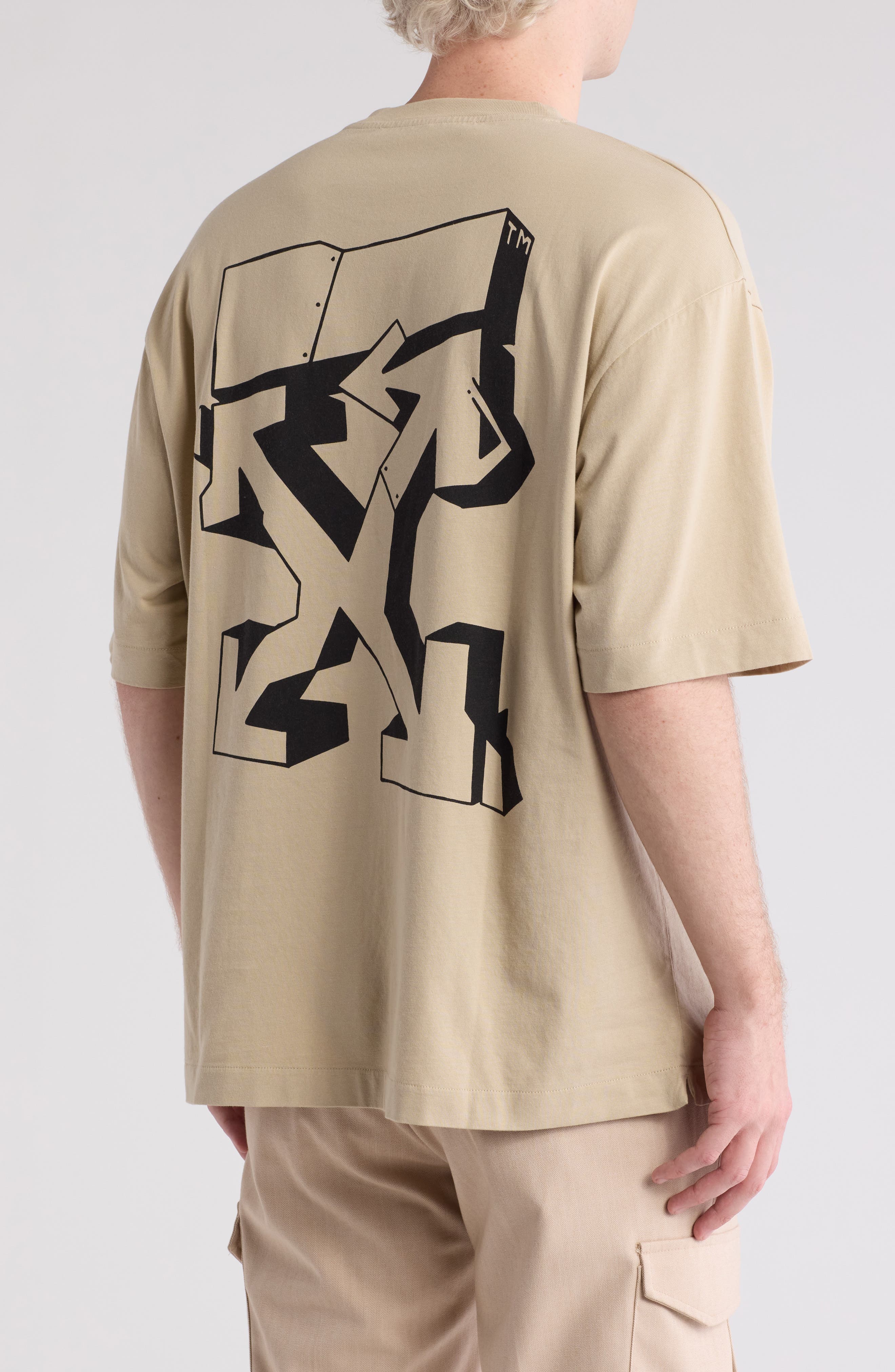Off-White Graffiti Outline Skate Cotton Graphic T-Shirt | Nordstromrack