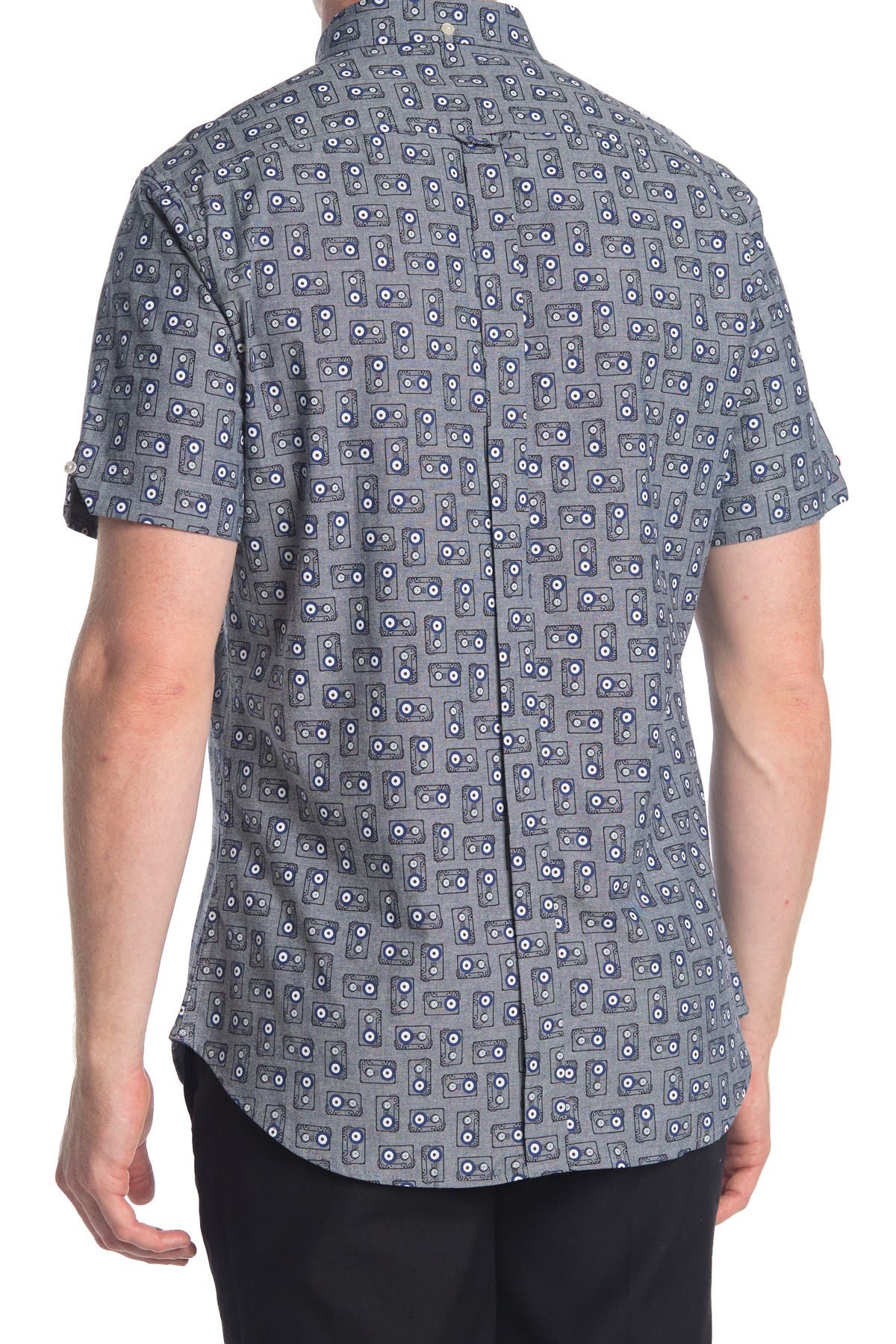 Ben Sherman Cassette Tape Print Short Sleeve Shirt | Nordstromrack