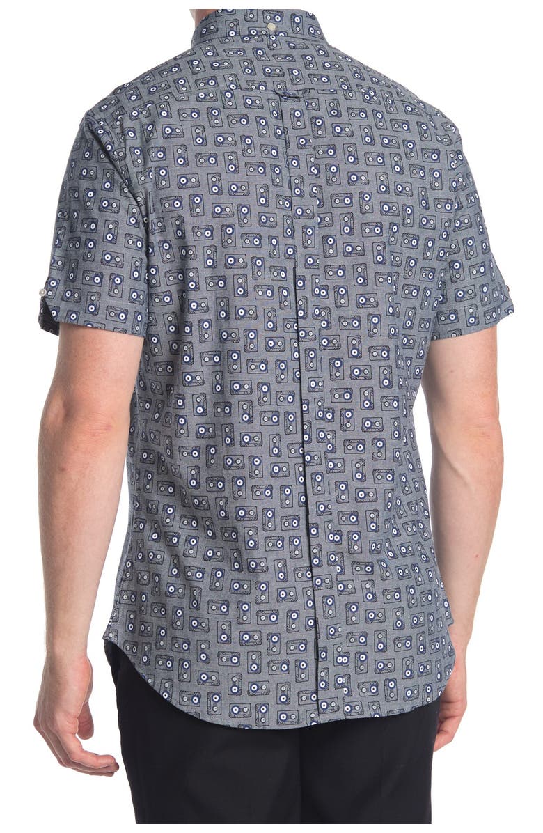 Ben Sherman Cassette Tape Print Short Sleeve Shirt | Nordstromrack